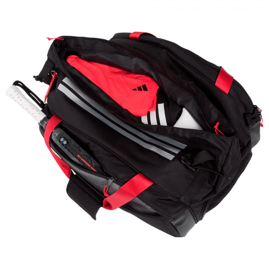 Paletero Adidas Multigame negro rojo de Ale Galán - Zona de Padel