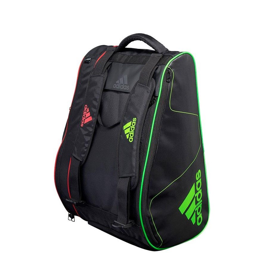 Paletero Adidas Tour 2.0 Negro, Rojo y Verde - Zona de Padel